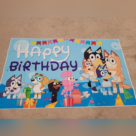 Other | Bluey Birthday Backdrop | Poshmark